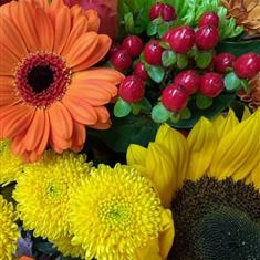 Florist's Choice Autumnal Bouquet Flowers Stems of Jedburgh Florist