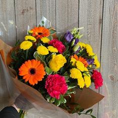 Colourful Tied Bouquet Flowers Stems of Jedburgh Florist